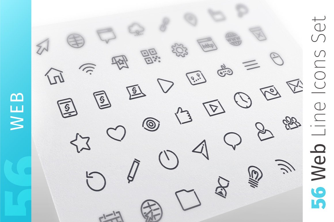 Web Line Icons Set (27045) | Icons | Design Bundles