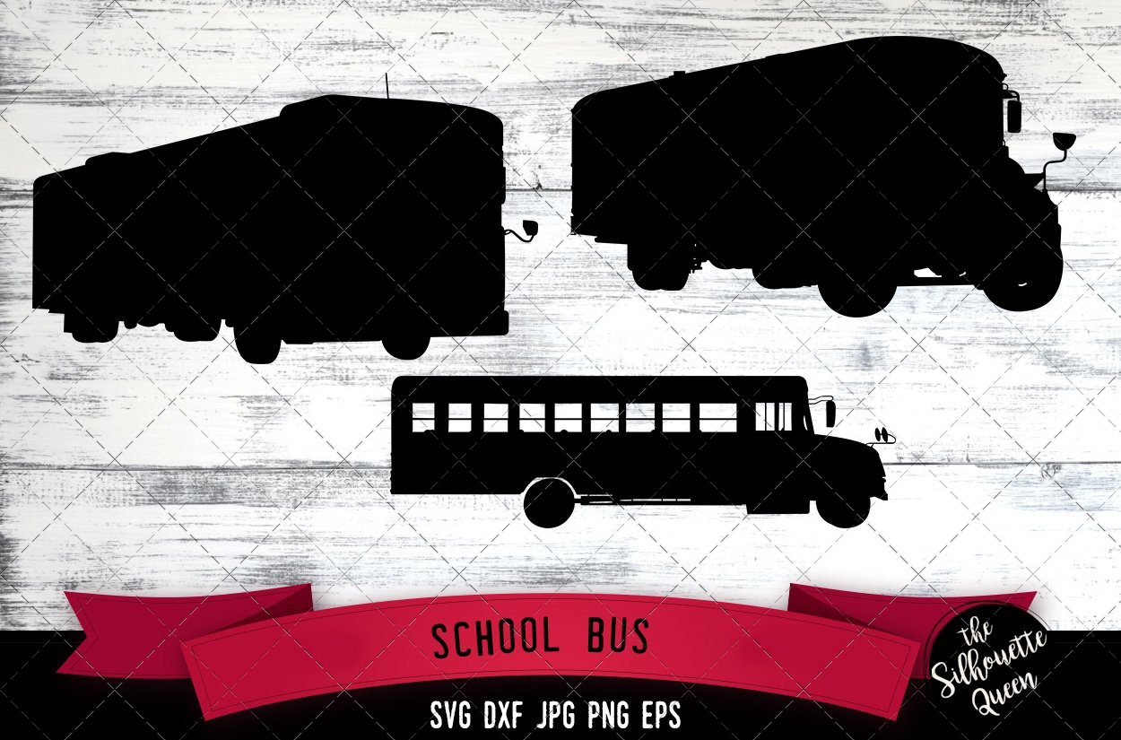 SChool Bus Svg, Cricut files, Silhouette Studio Vector (300965 ...