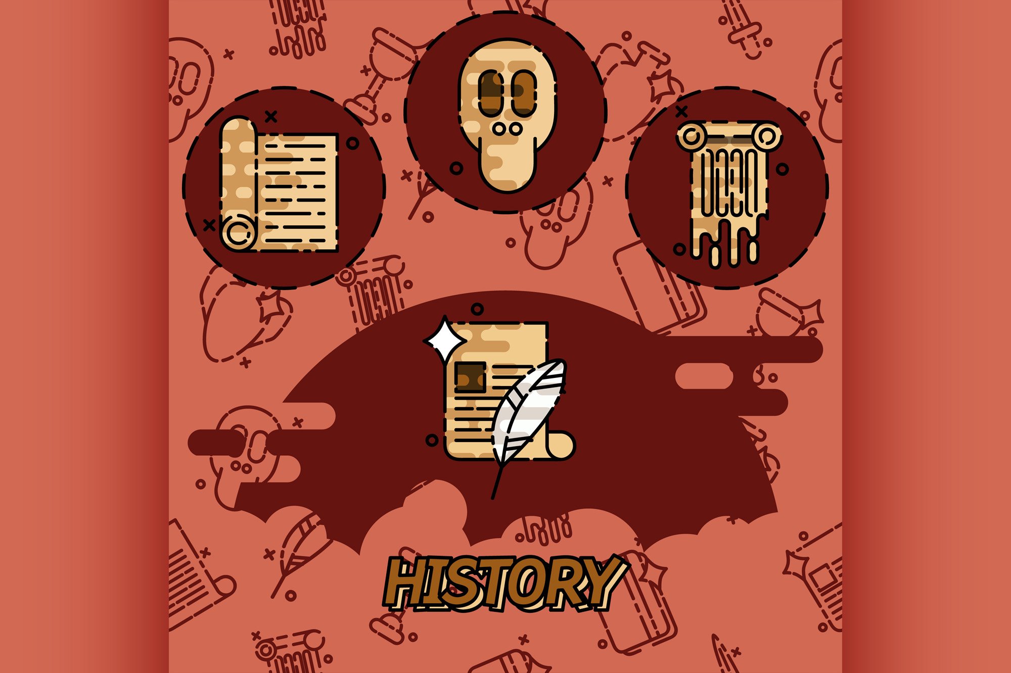 History and culture icons (699023) | Illustrations | Design Bundles