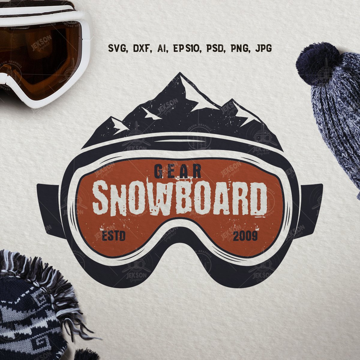 Retro Snowboarding Logo / Winter Activity Badge SVG / Patch (199356 ...