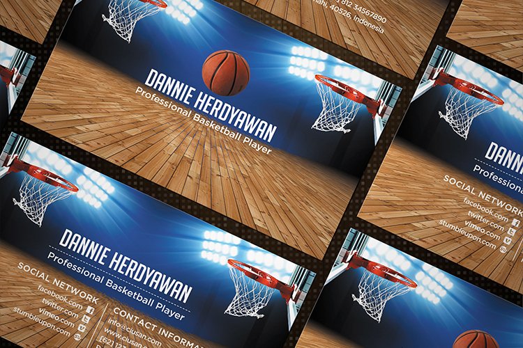 Basketball Business Card (624093) | Business Cards | Design Bundles