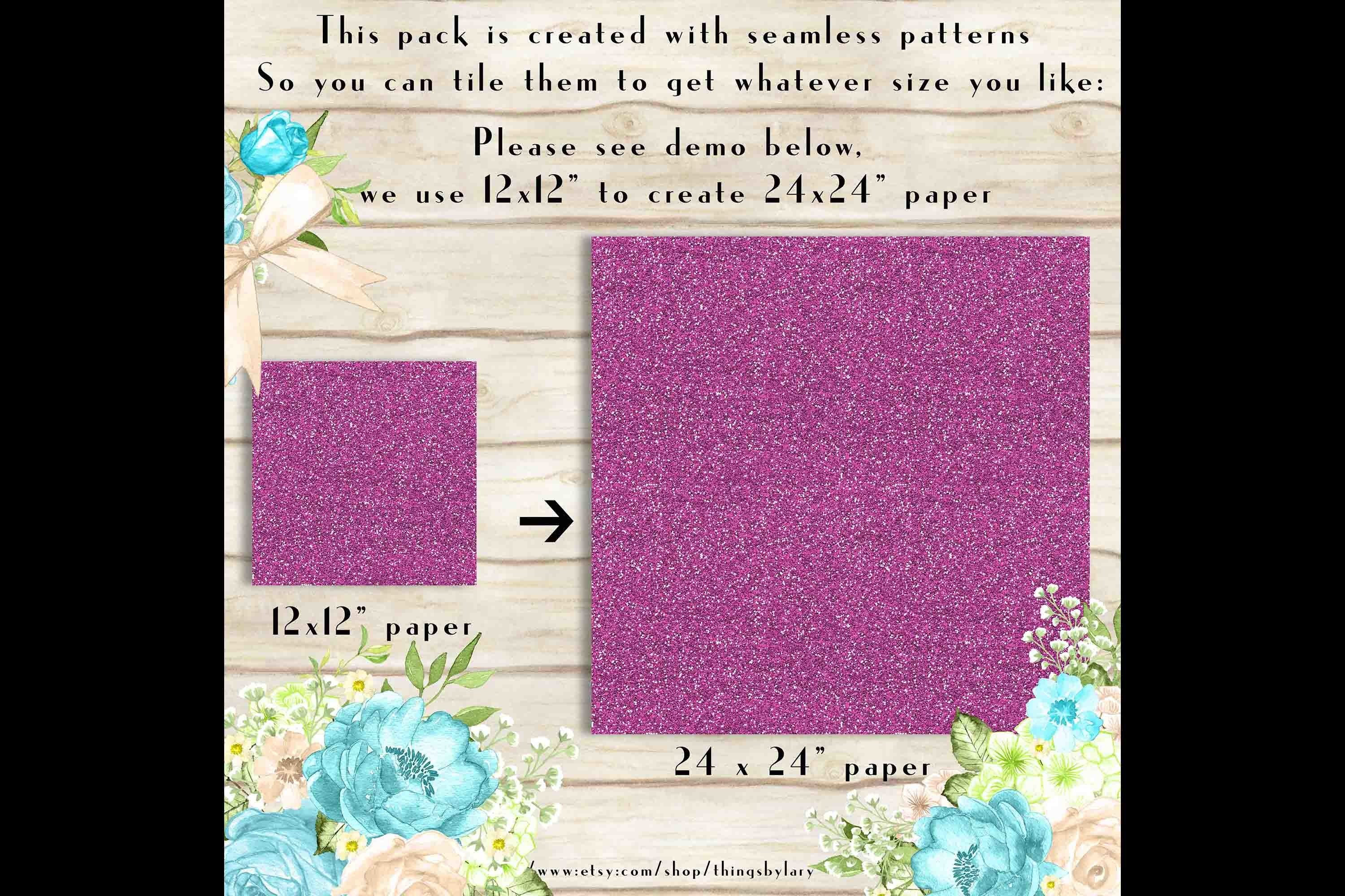 36 Glitter and Solid Color Princess Black, Pink and Blue (159436 ...