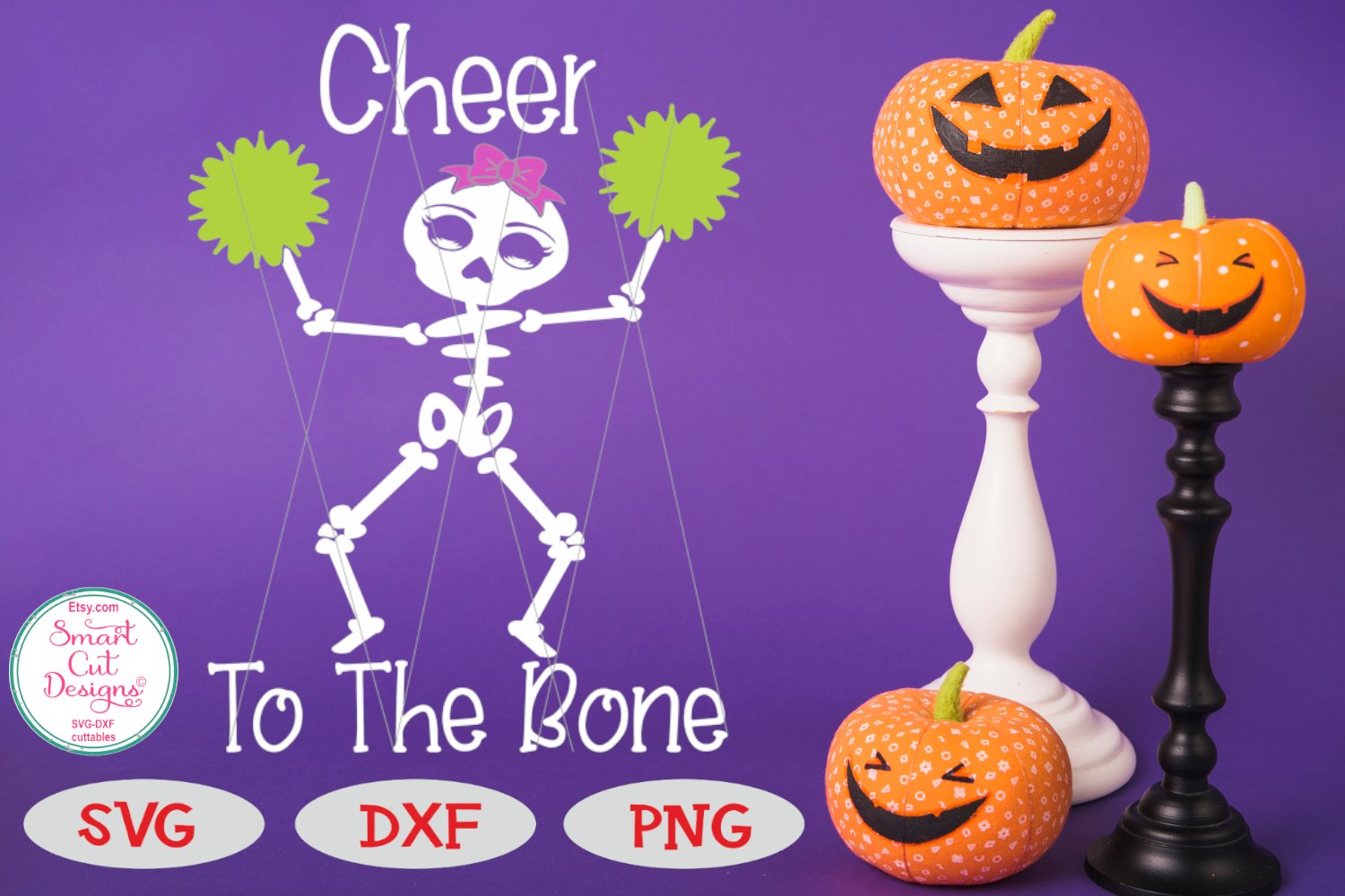 Cheer To The Bone SVG, Halloween Cheerleder, Girl, Skeleton (375640 ...