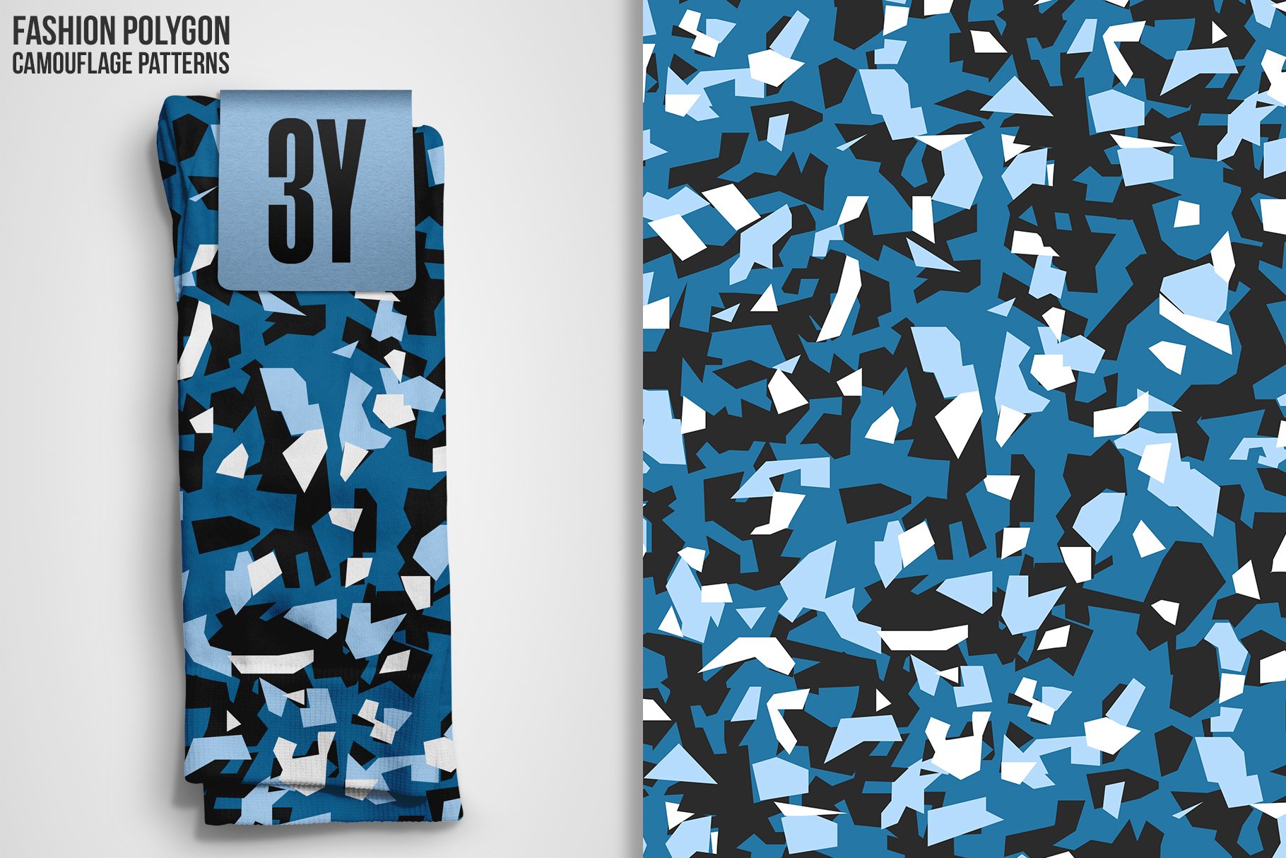 Fashion Polygon Camouflage Patterns (562734) | Patterns | Design Bundles
