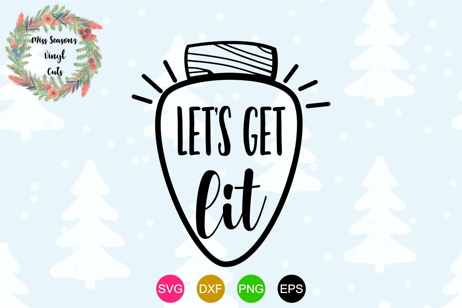 Lets get Lit - Light bulb (320299) | Cut Files | Design Bundles