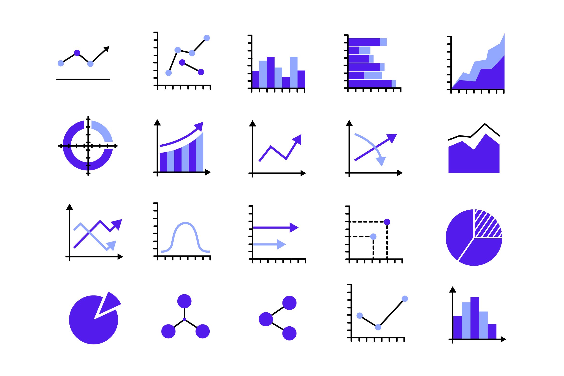 Statistical Icons (243666) | Icons | Design Bundles