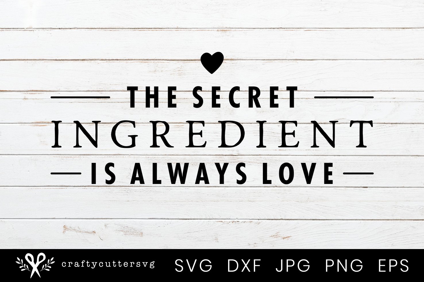 Kitchen Sign SVG | The secret ingredient is always love Sign (581082 ...