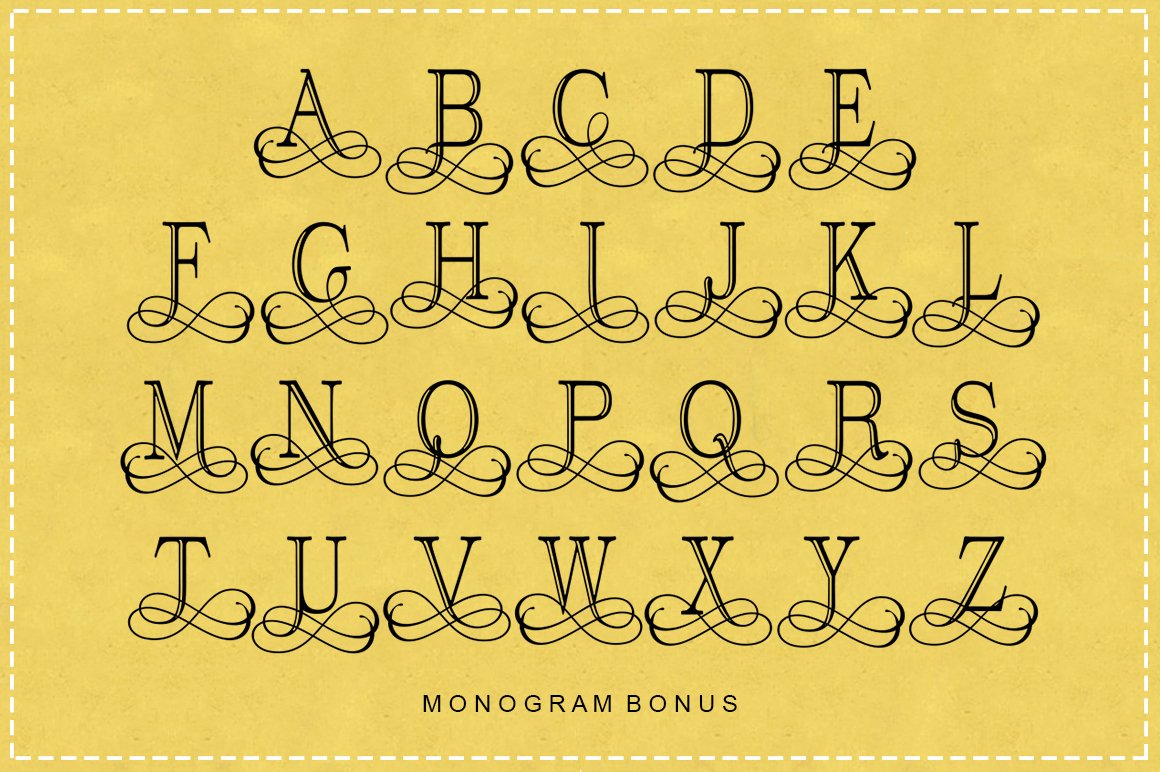 Split Letter Monogram Font (516635) | Monogram | Font Bundles