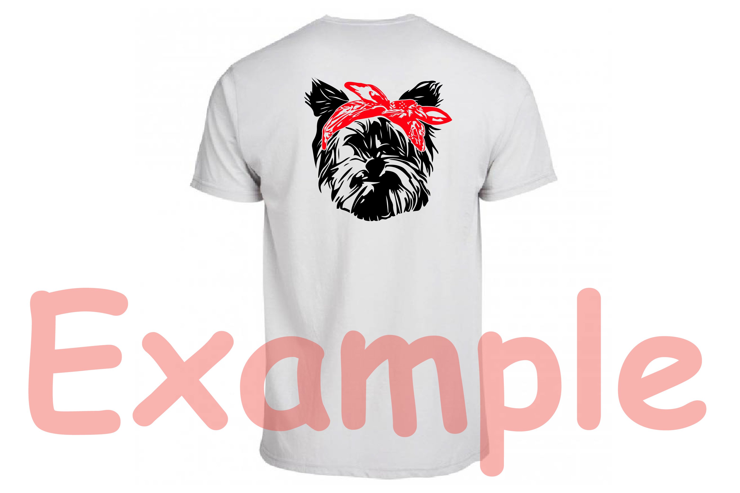 Yorkshire Terrier Whit Bandana Dog Puppy Family Pet 837S (97485) | SVGs ...