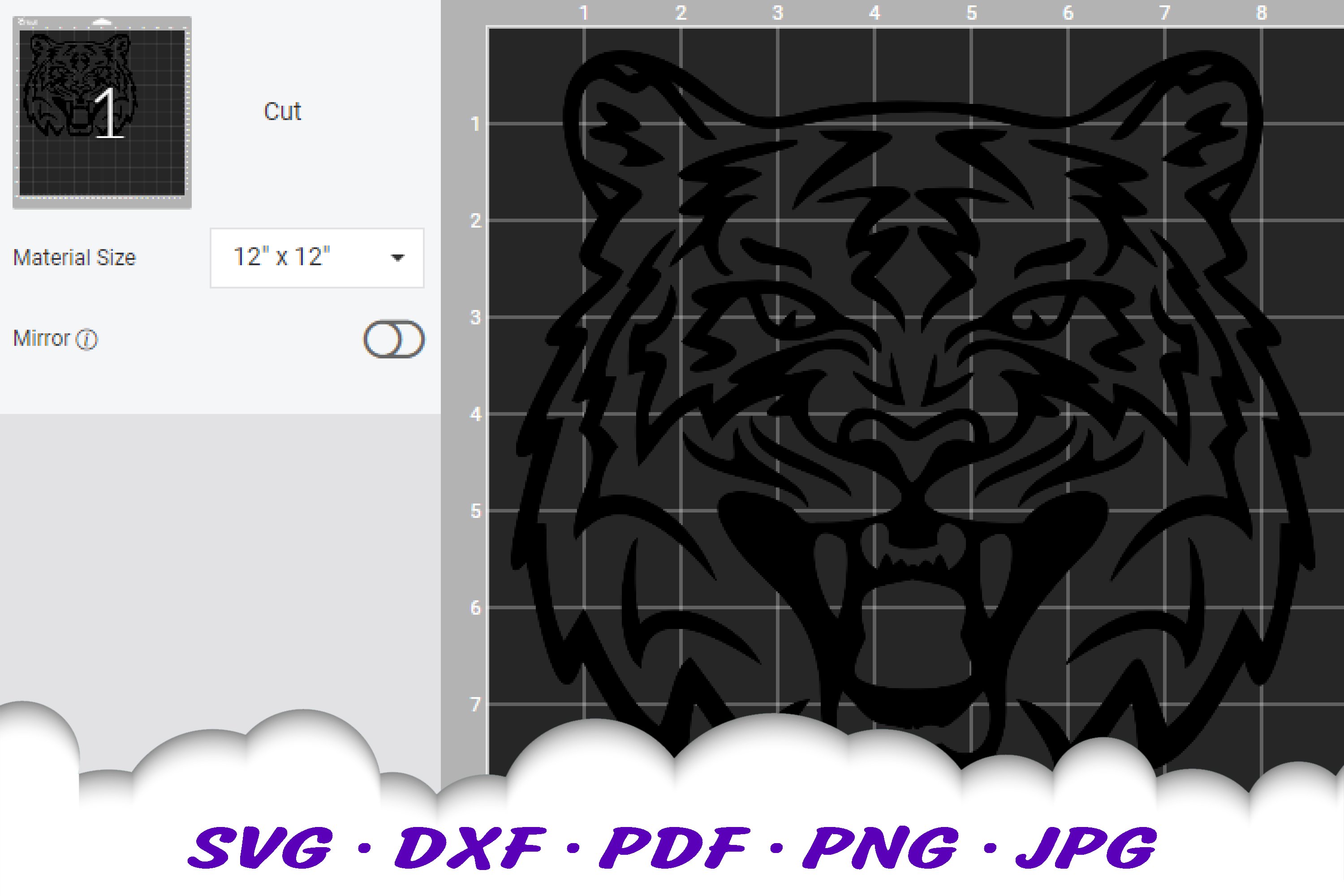 Tiger Mascot Sports Team SVG DXF Cut Files (417551) | Illustrations ...