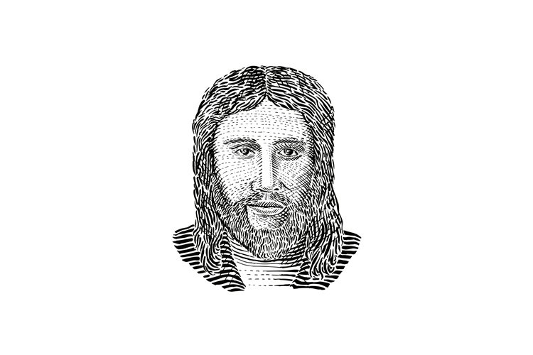 Jesus Christ Front View (487062) | Illustrations | Design Bundles