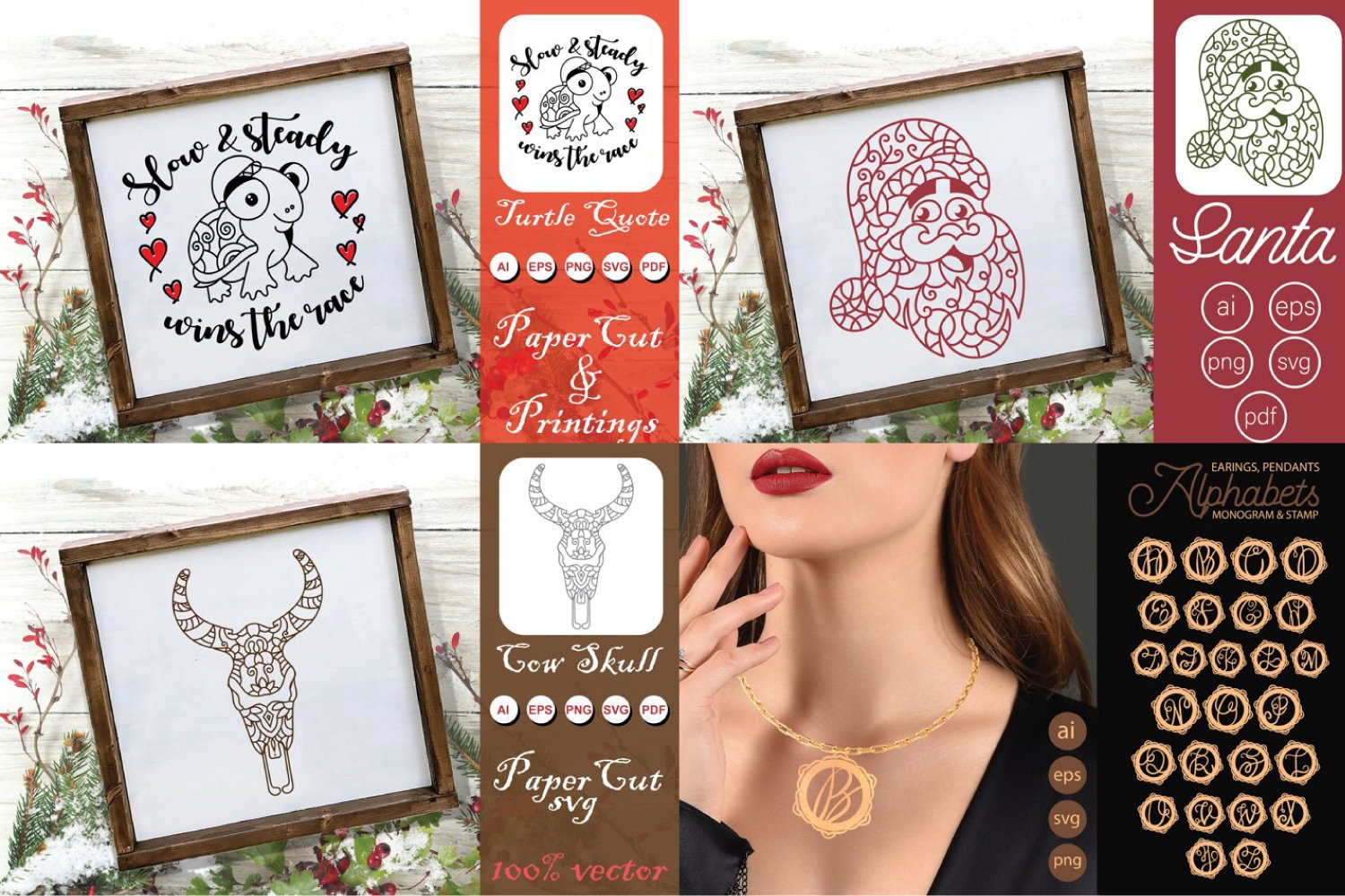 Paper Cut Pack Collection Vol. 2 AI, EPS, SVG, PNG, PDF (887662 ...