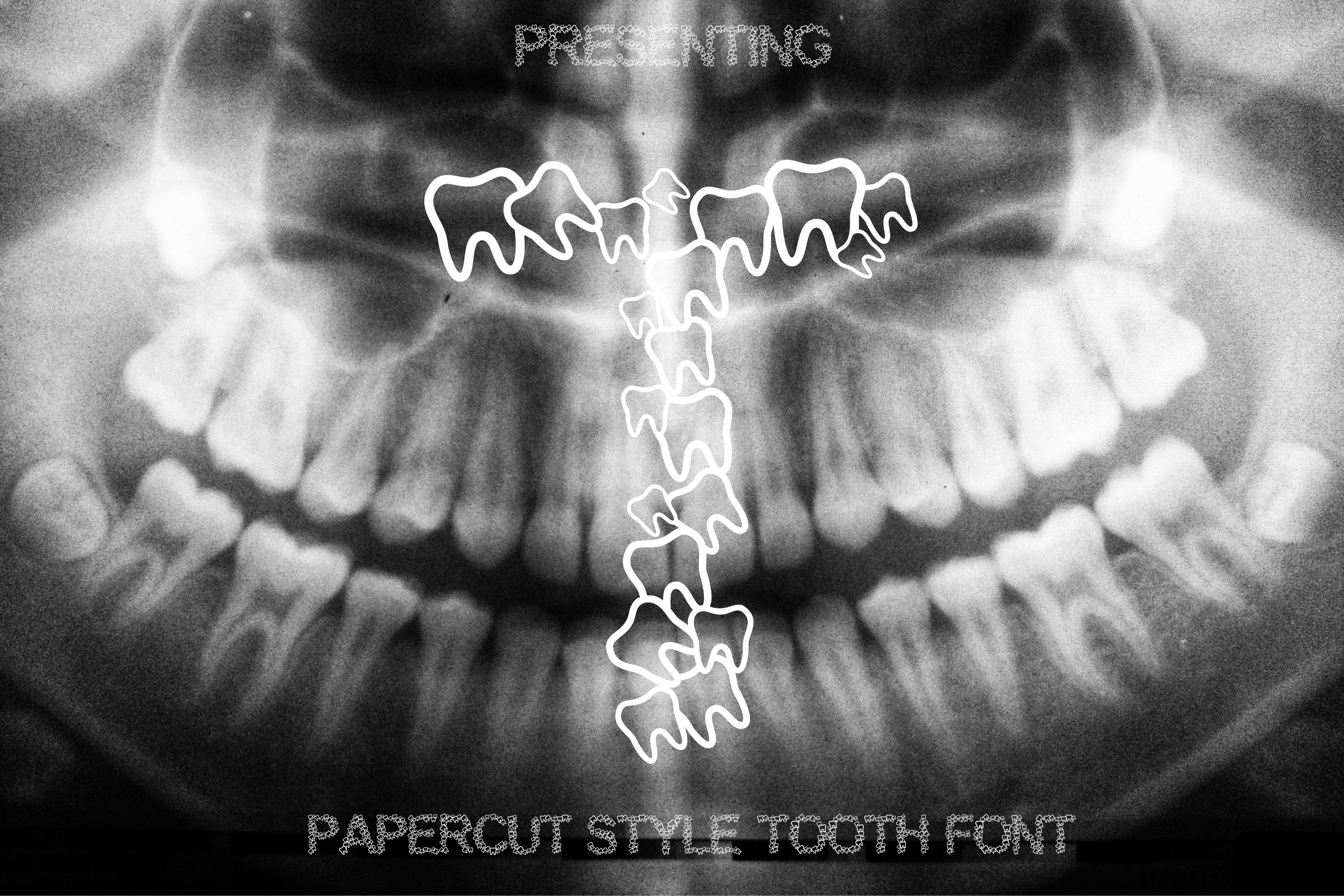 Teeth Font - Alphabets Tooth Font for Crafters (389629) | Halloween ...