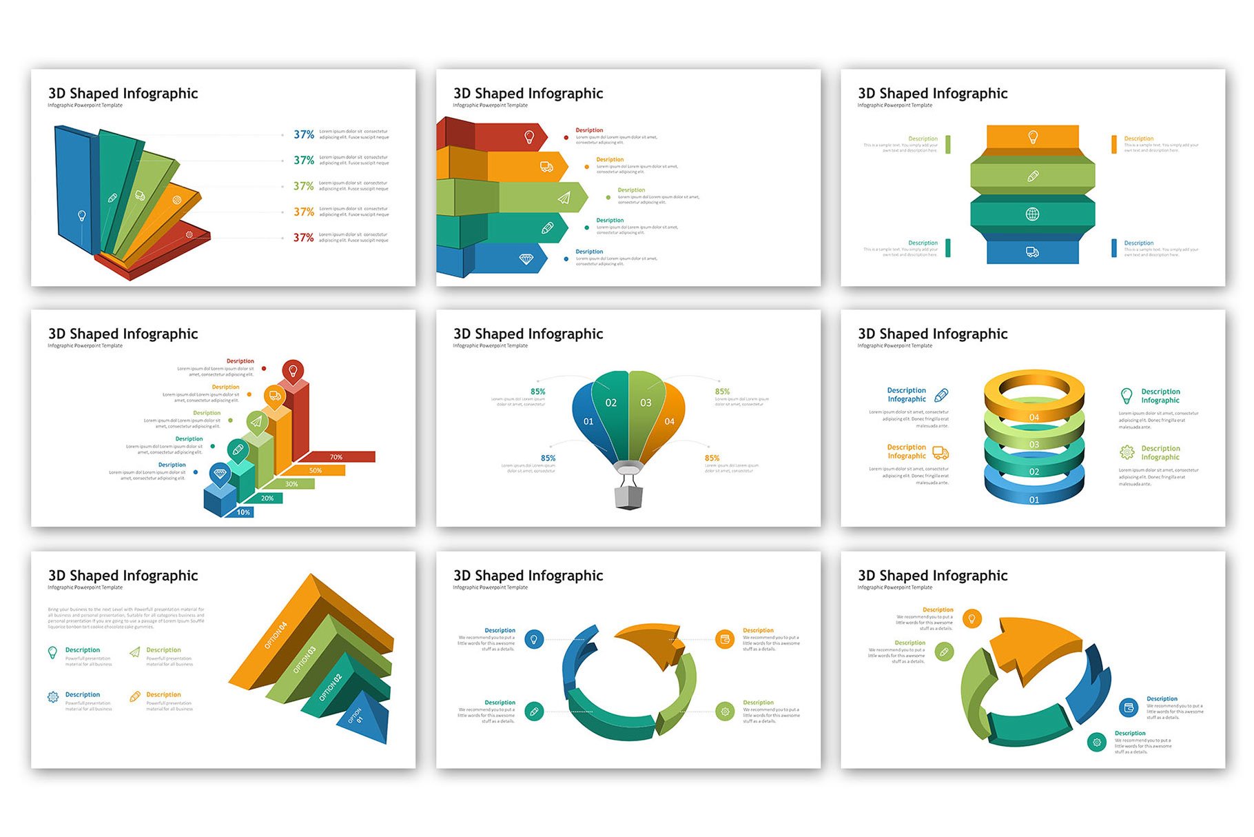 3D Infographic Presentation - Infographic Template (151325 ...