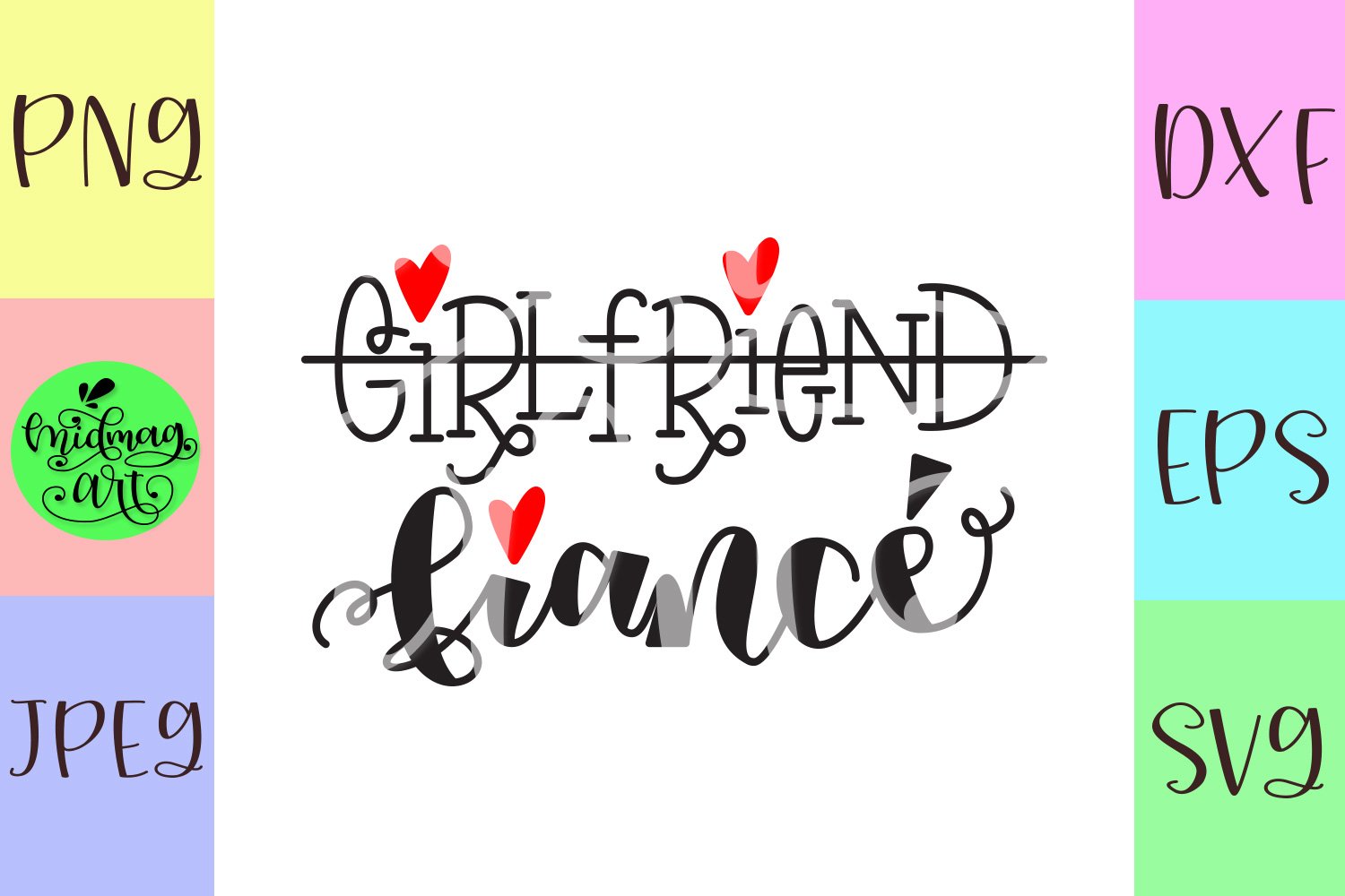 Girlfriend fiance svg, engagement svg (301821) | SVGs | Design Bundles