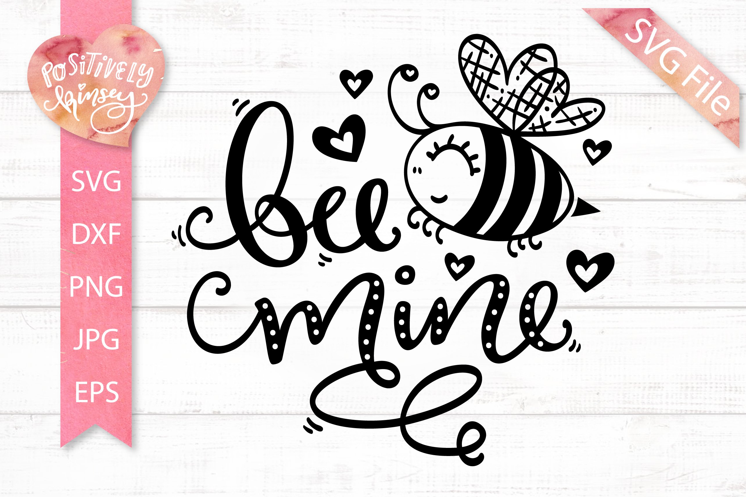 Valentine SVG, Bee Mine SVG, for Valentine's Shirts & Cards (408433 ...