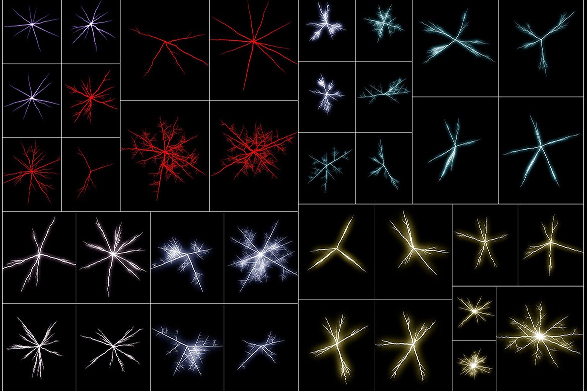 75 Electric Flash Overlays (346627) | Textures | Design Bundles