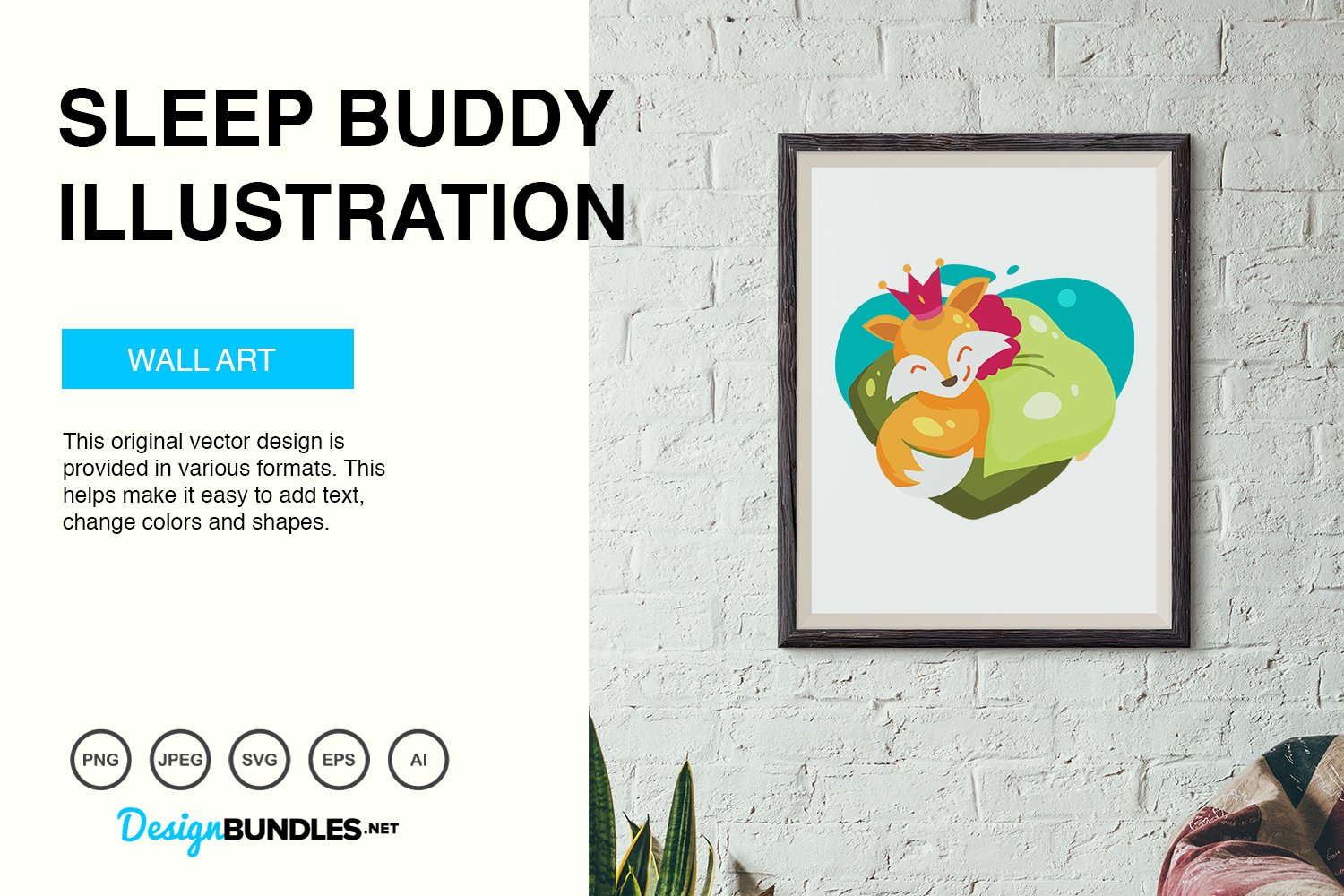 Sleep Buddy Vector Illustration