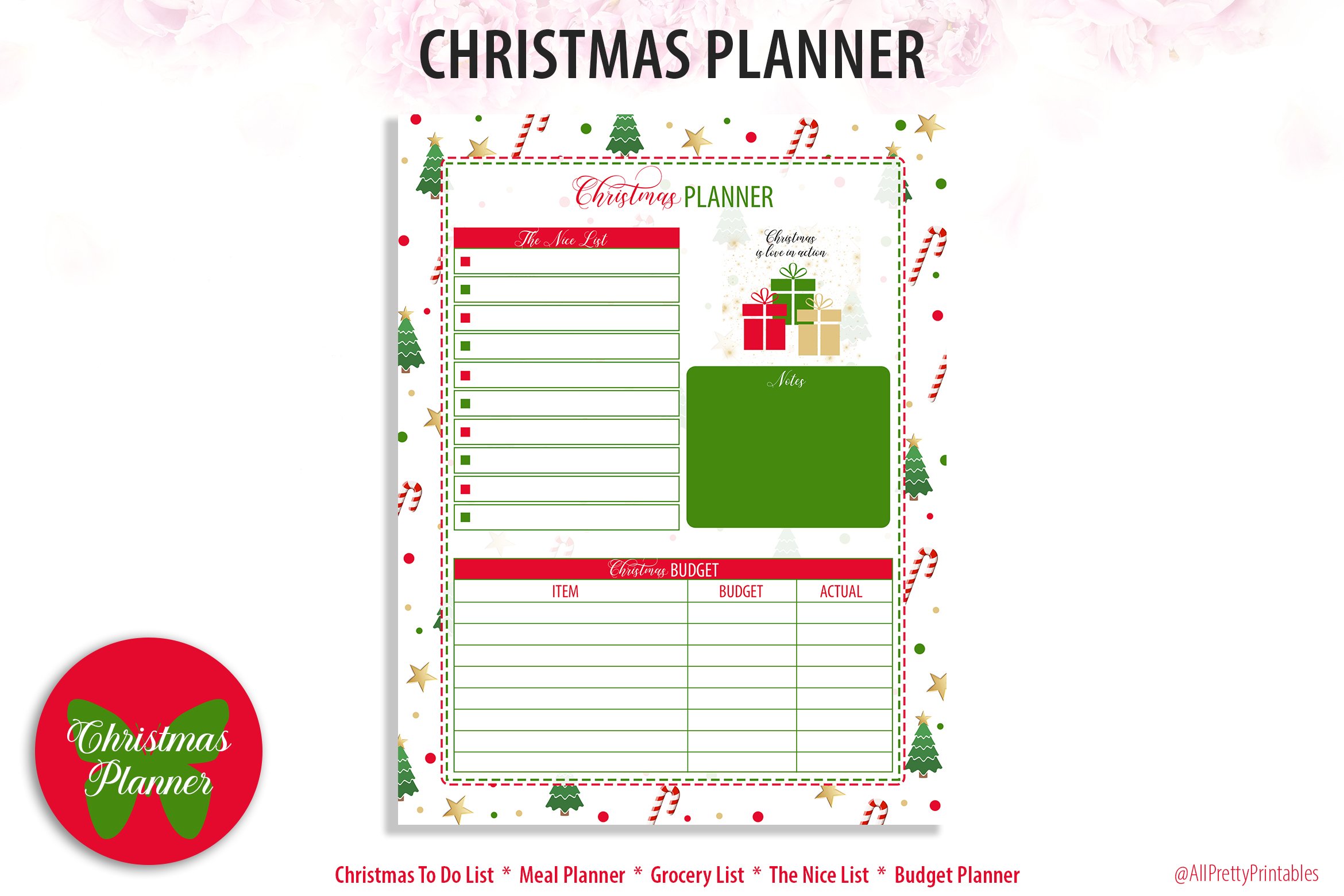 Christmas Holiday Planner 1 (888996) | Digital | Design Bundles