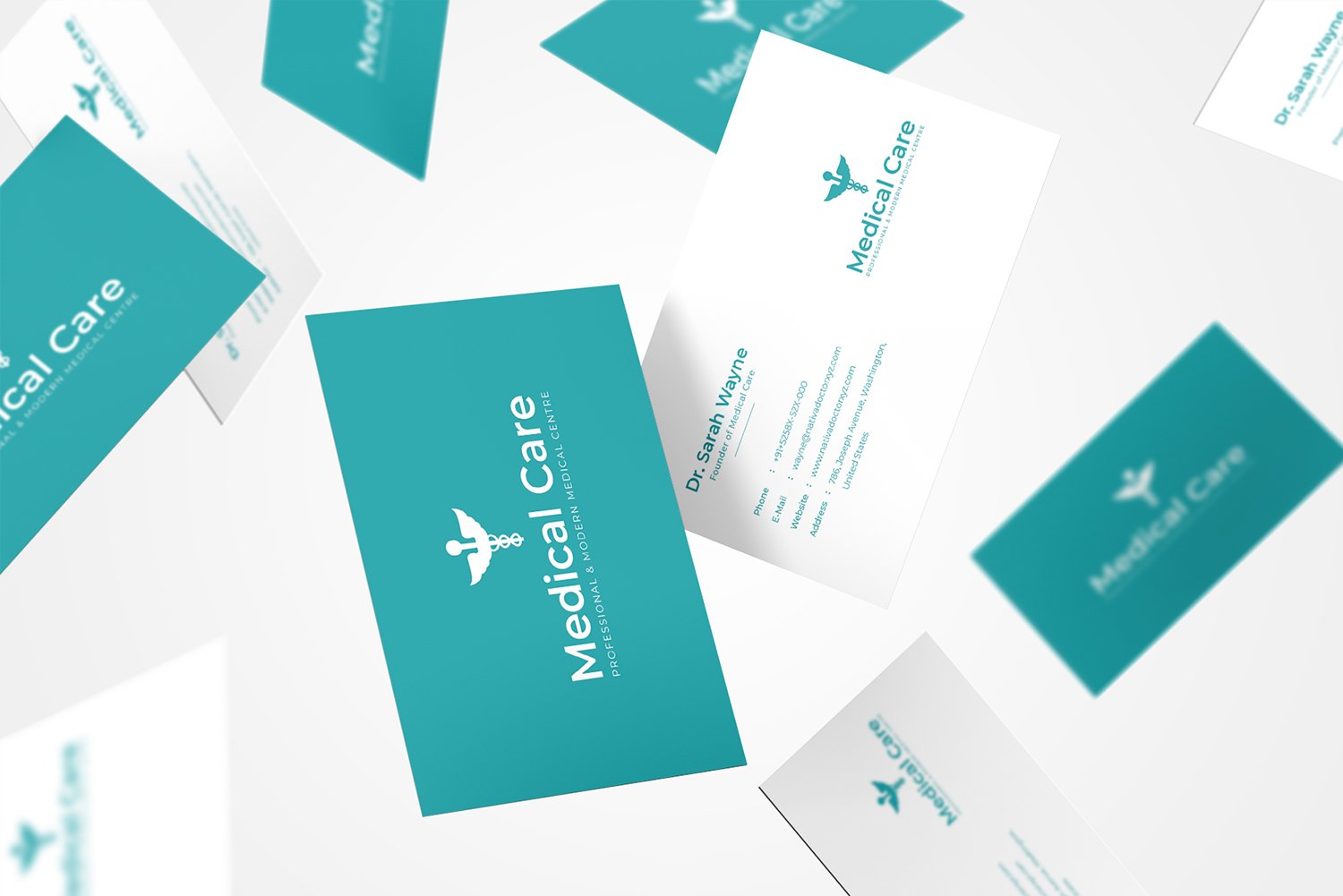 Medical Minimal Business Card Template (536808) | Business Cards ...
