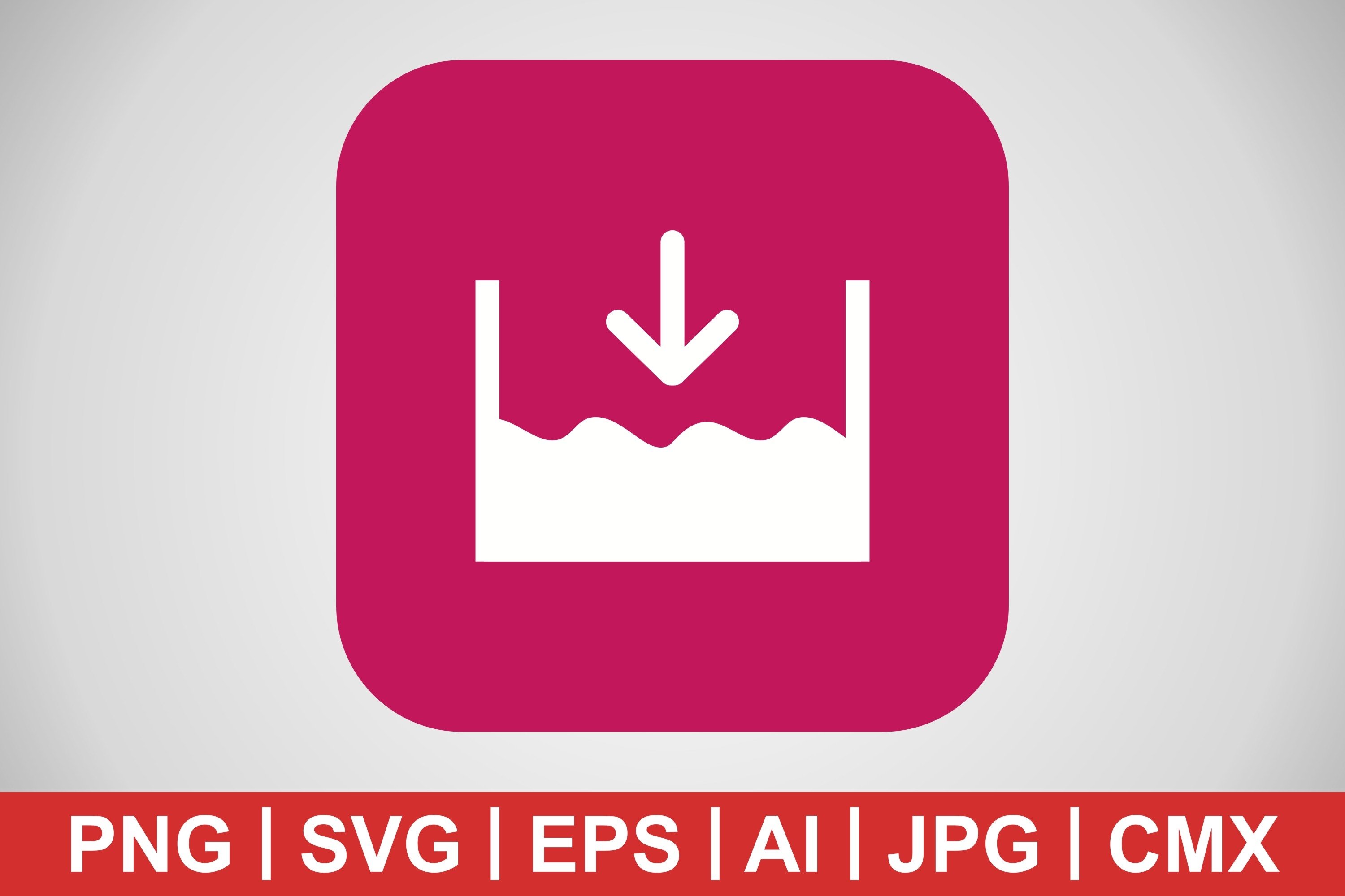 Vector Below sea level Icon (1039286) | Icons | Design Bundles