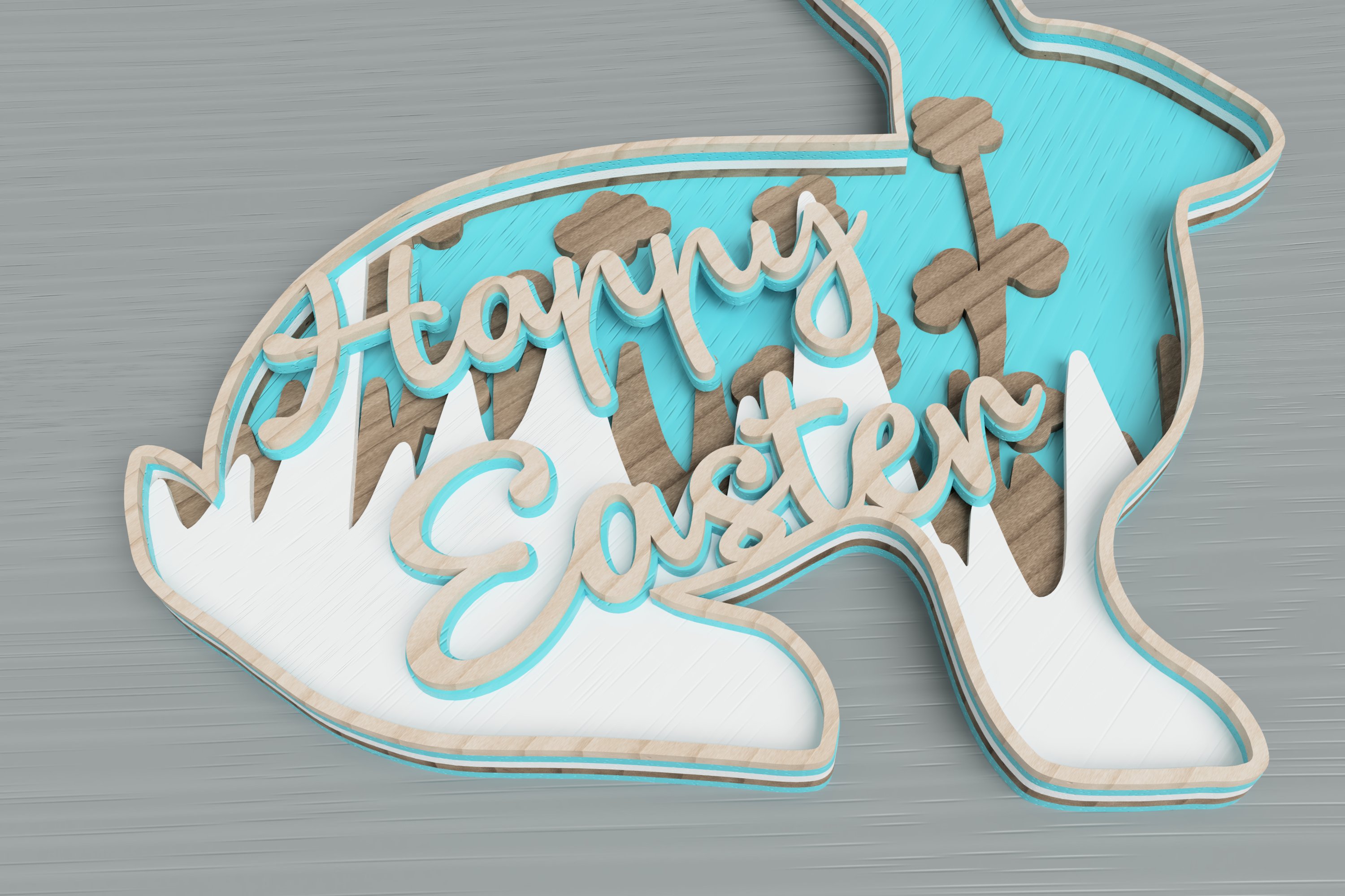 Easter laser cut file - Easter Bunny