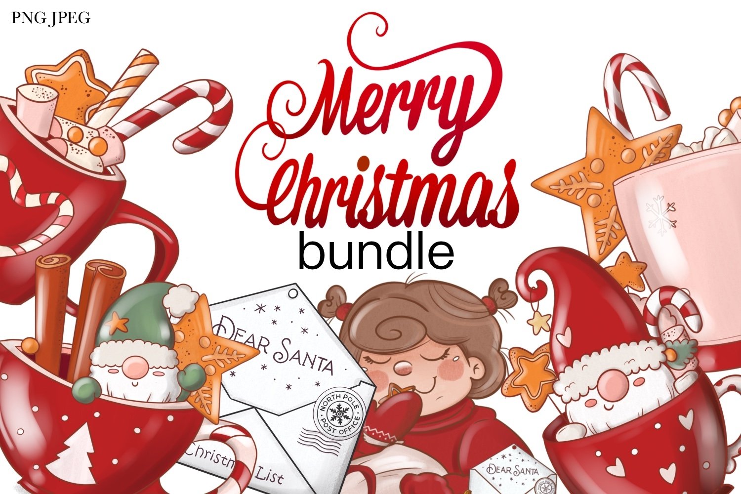 Big Christmas Bundle for decorating | PNG | Holidays set (2273092 ...