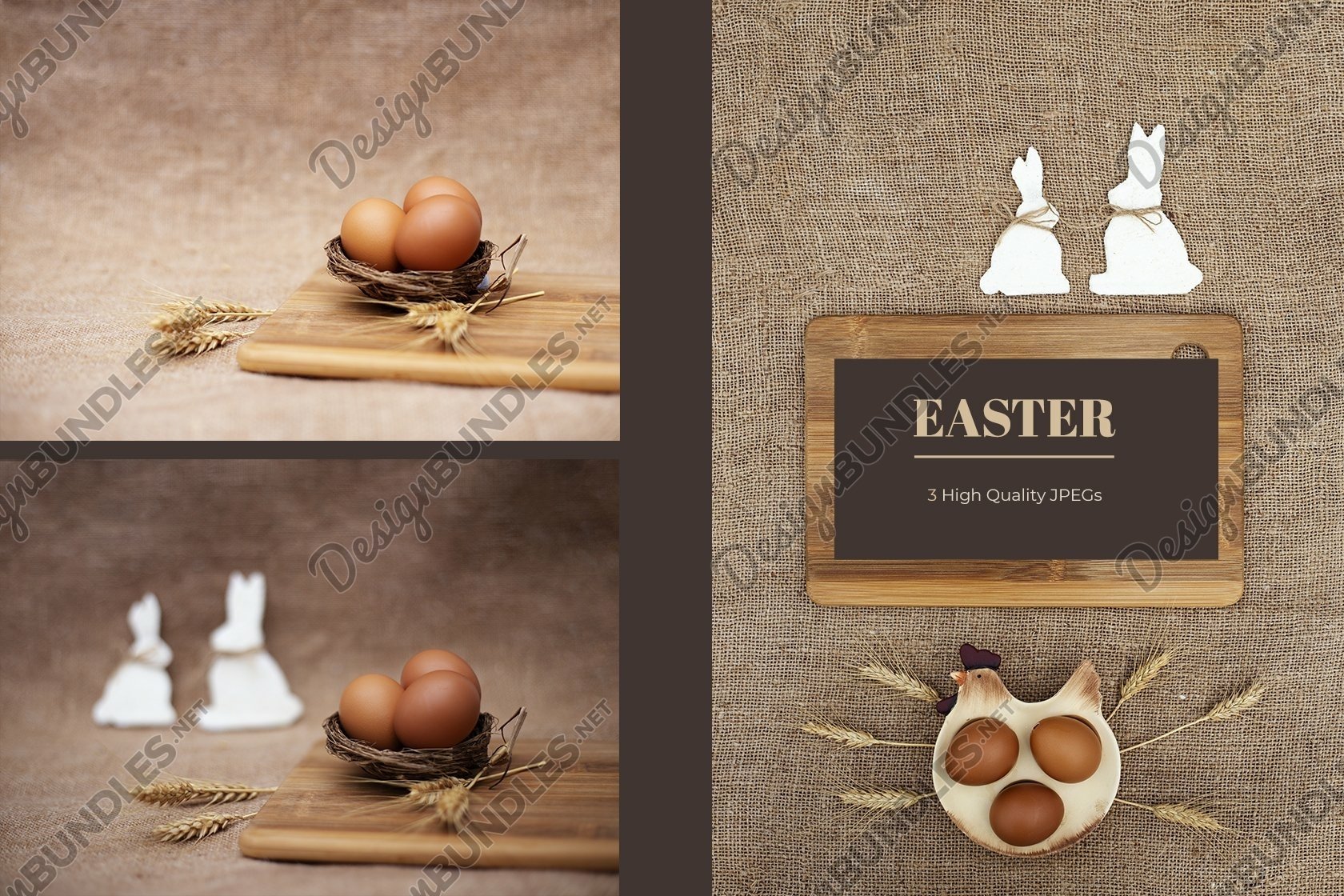 Sustainable Easter bundle with eggs and copy space (1186197) | Holiday ...