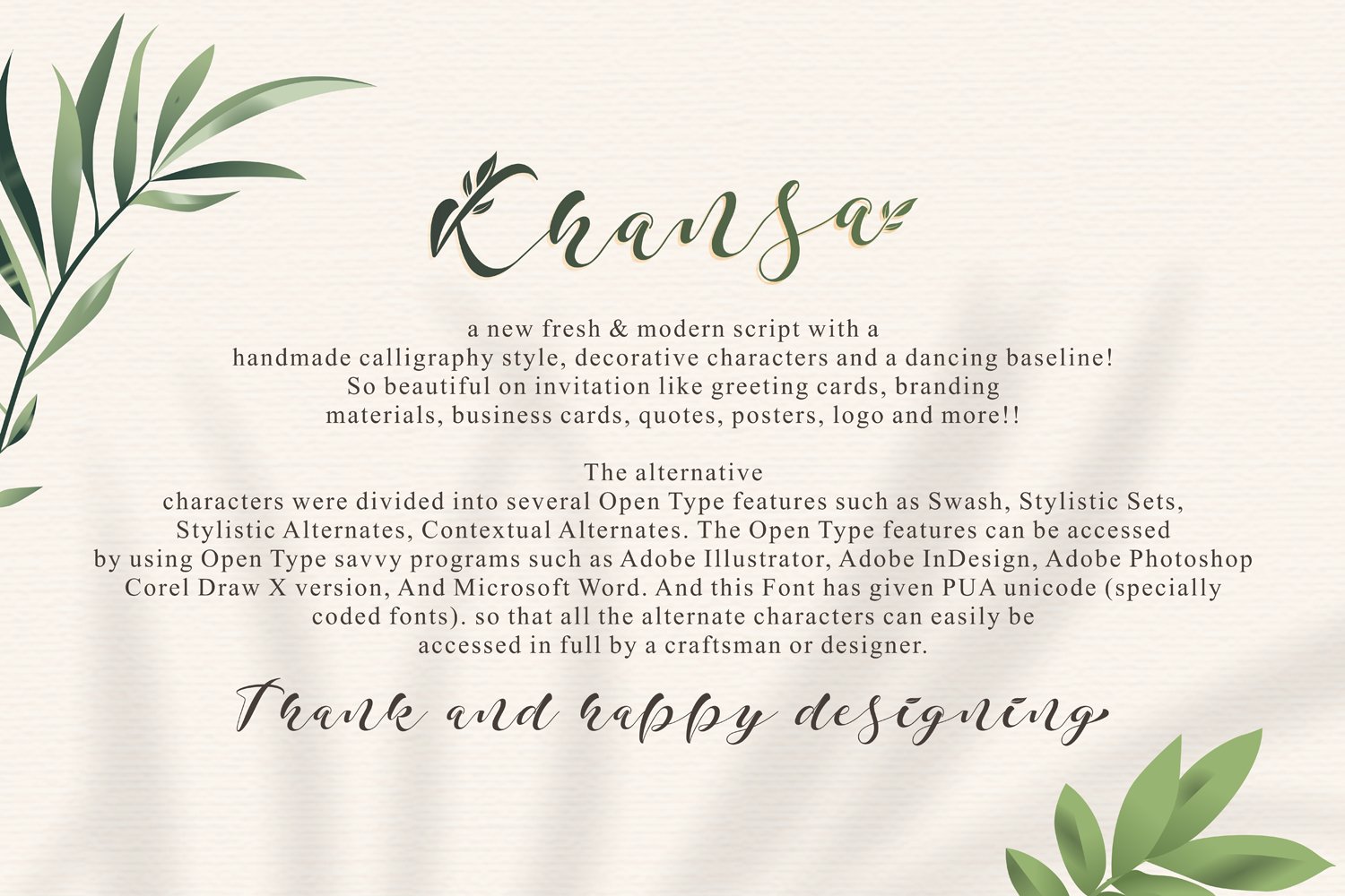 Khansa (719003) | Calligraphy | Font Bundles