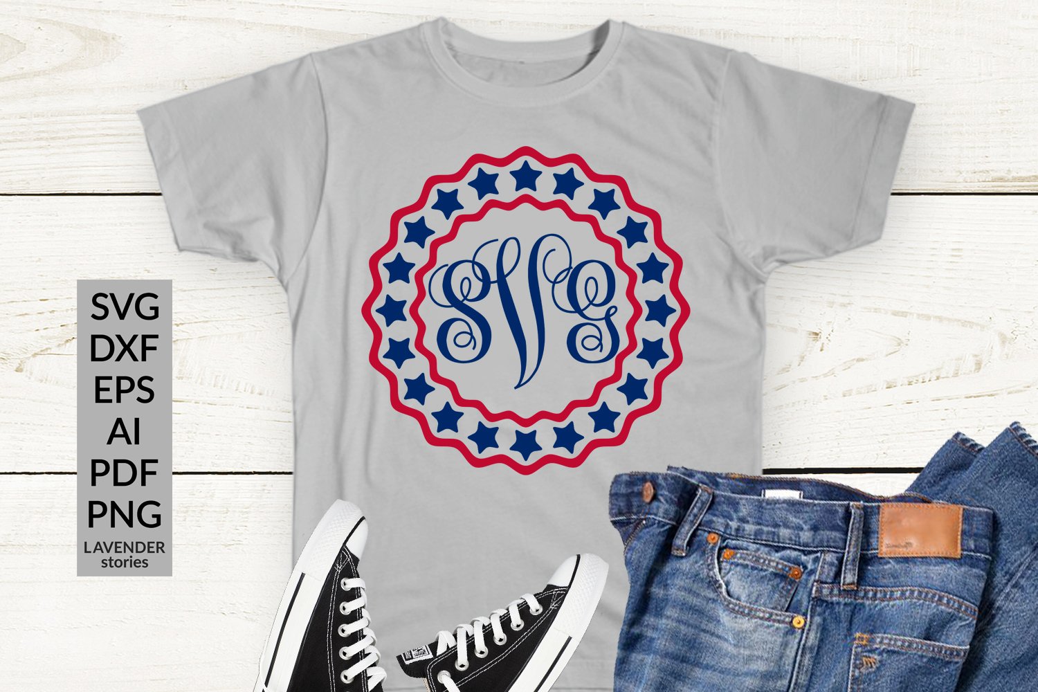 United States flag monogram frame - SVG cut file (276233) | Monograms ...