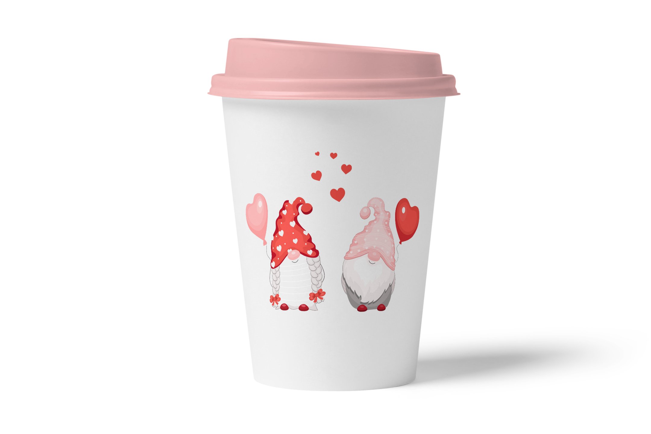 Valentine gnomes clip art (568601) | Illustrations | Design Bundles