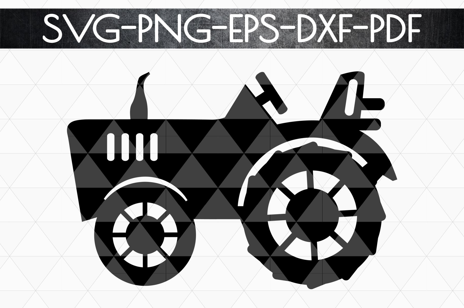 Farm Tractor Papercut Template, Rustic Farm Decor, PDF, SVG (214288 ...