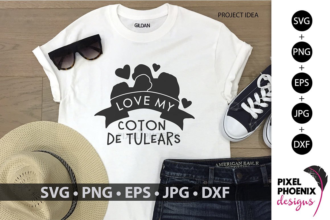 Dog SVG, Love my Coton De Tulear (845226) | Cut Files | Design Bundles