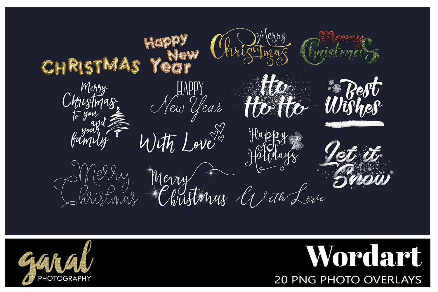 130 CHRISTMAS BUNDLE Overlays, Photoshop Overlays, Photoshop (913293 ...