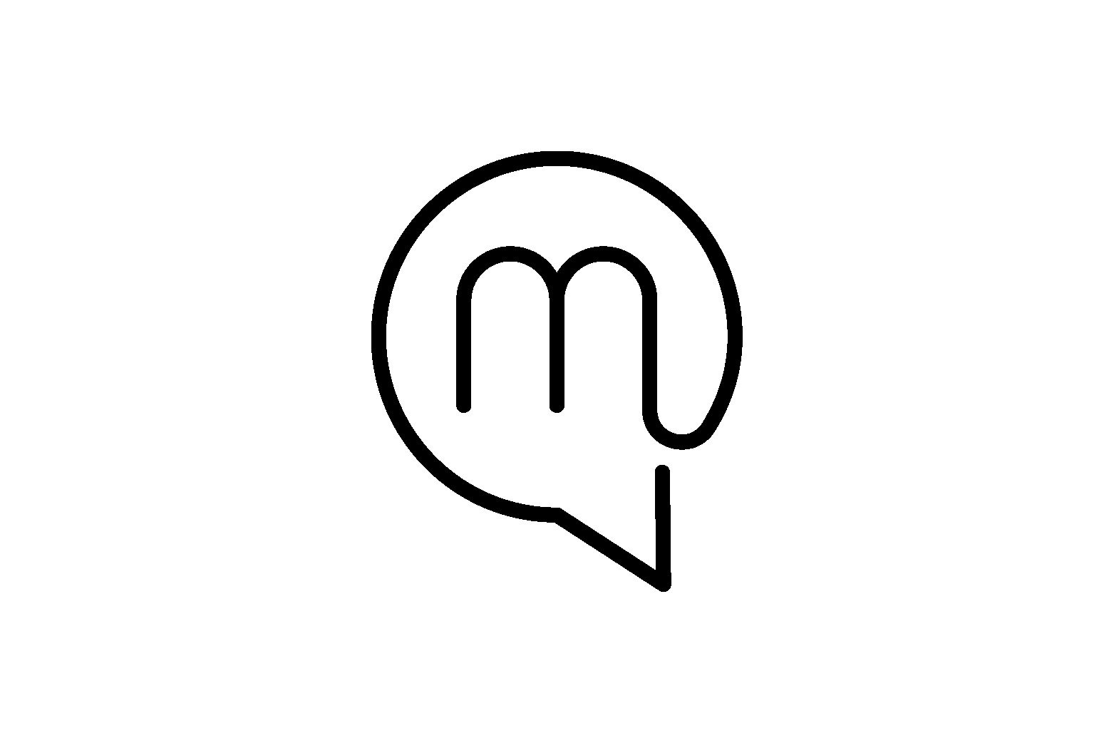 Letter M Chat Logo Template Vector Design Message Icon (744863) | Logos ...