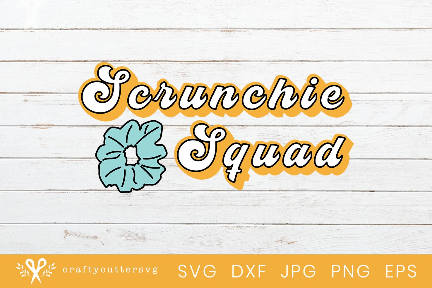 Scrunchie Squad Svg Cut File Girl Clipart (377557) | Cut Files | Design ...