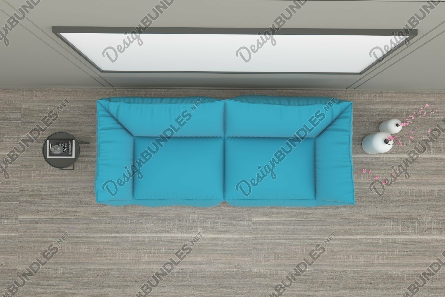 Top View Living Room French Sofa (1321828) | Architecture | Design Bundles