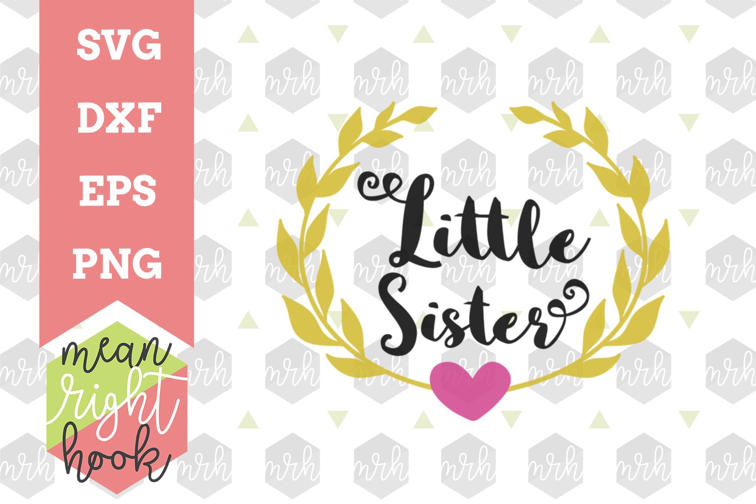 Little Sister Design - SVG, EPS, DXF, PNG vector files for