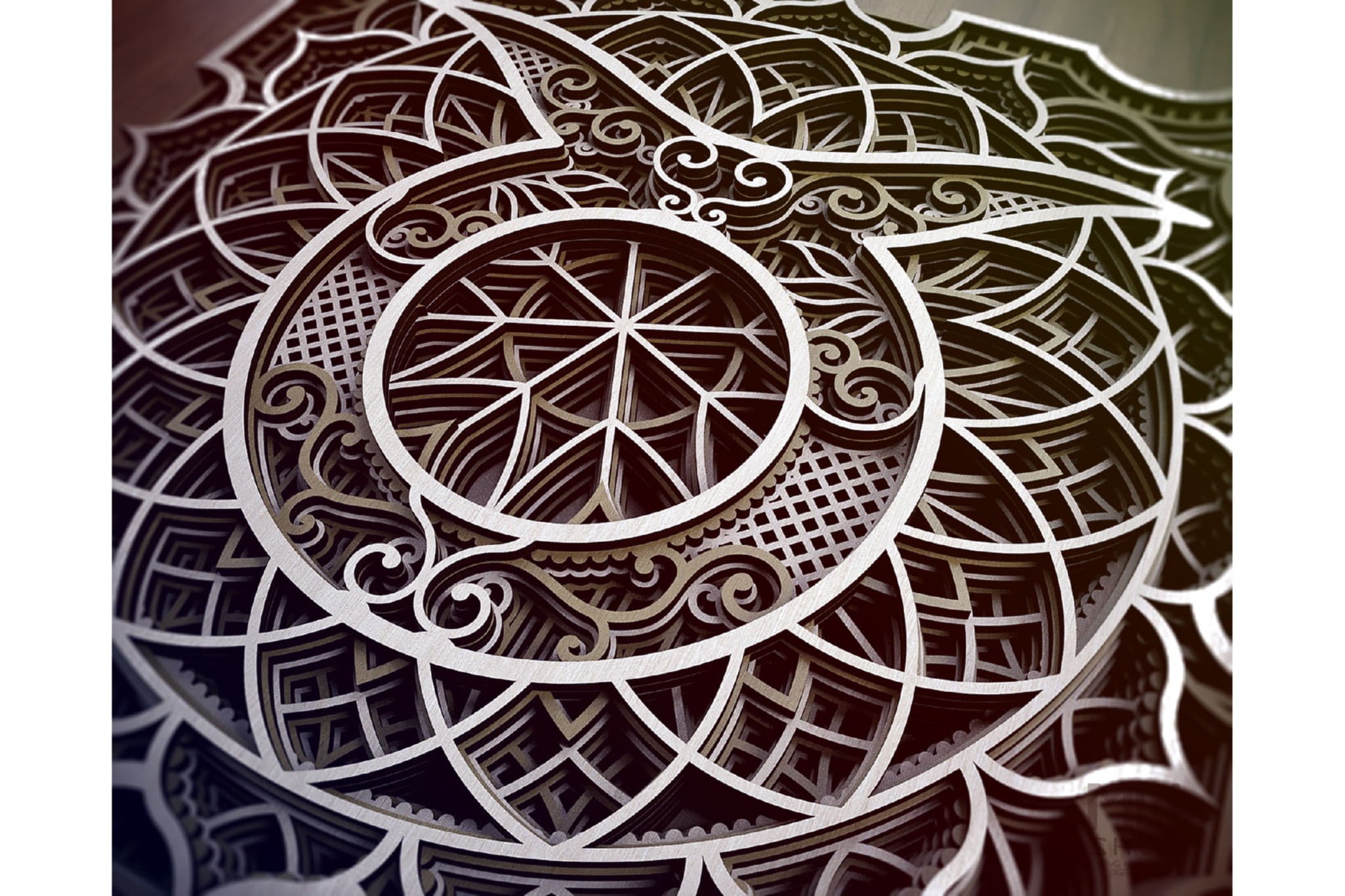 Taurus Zodiac Sign, Multilayer Taurus Mandala pattern (579790) | Laser ...