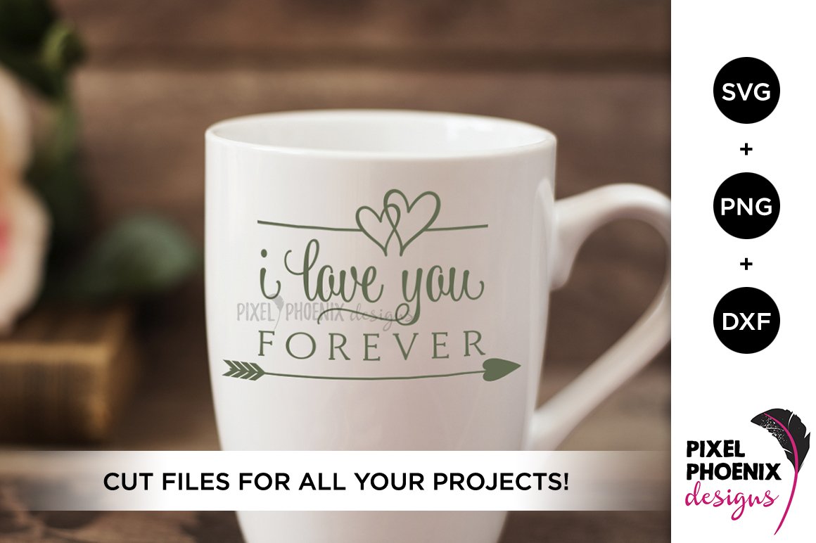 I Love You Forever SVG, Valentines SVG (176334) | SVGs | Design Bundles