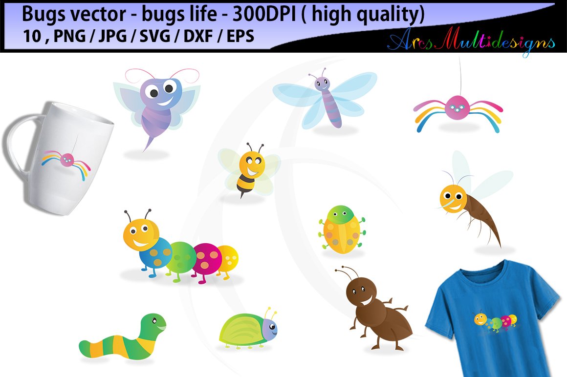 bugs SVG clipart / bugs / insects / insect clipart / cartoon bugs Baby ...