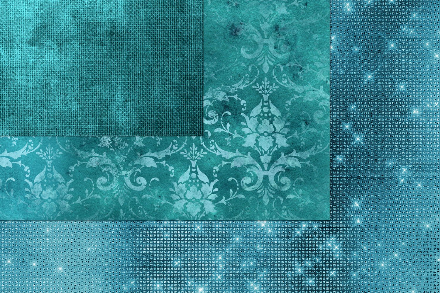 Turquoise Textures (586569) | Patterns | Design Bundles