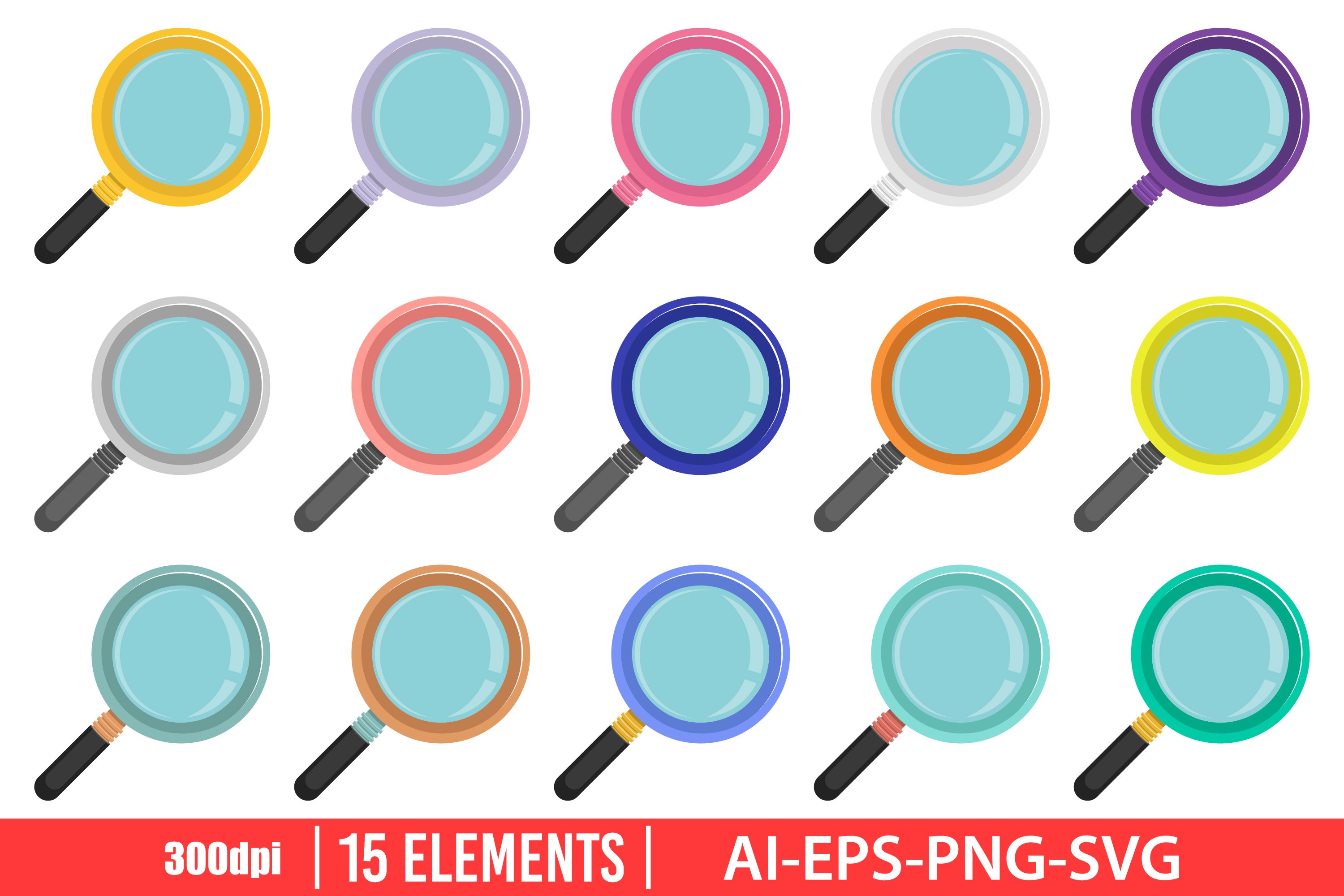 Magnifying glass clipart vector design illustration (1267826 ...