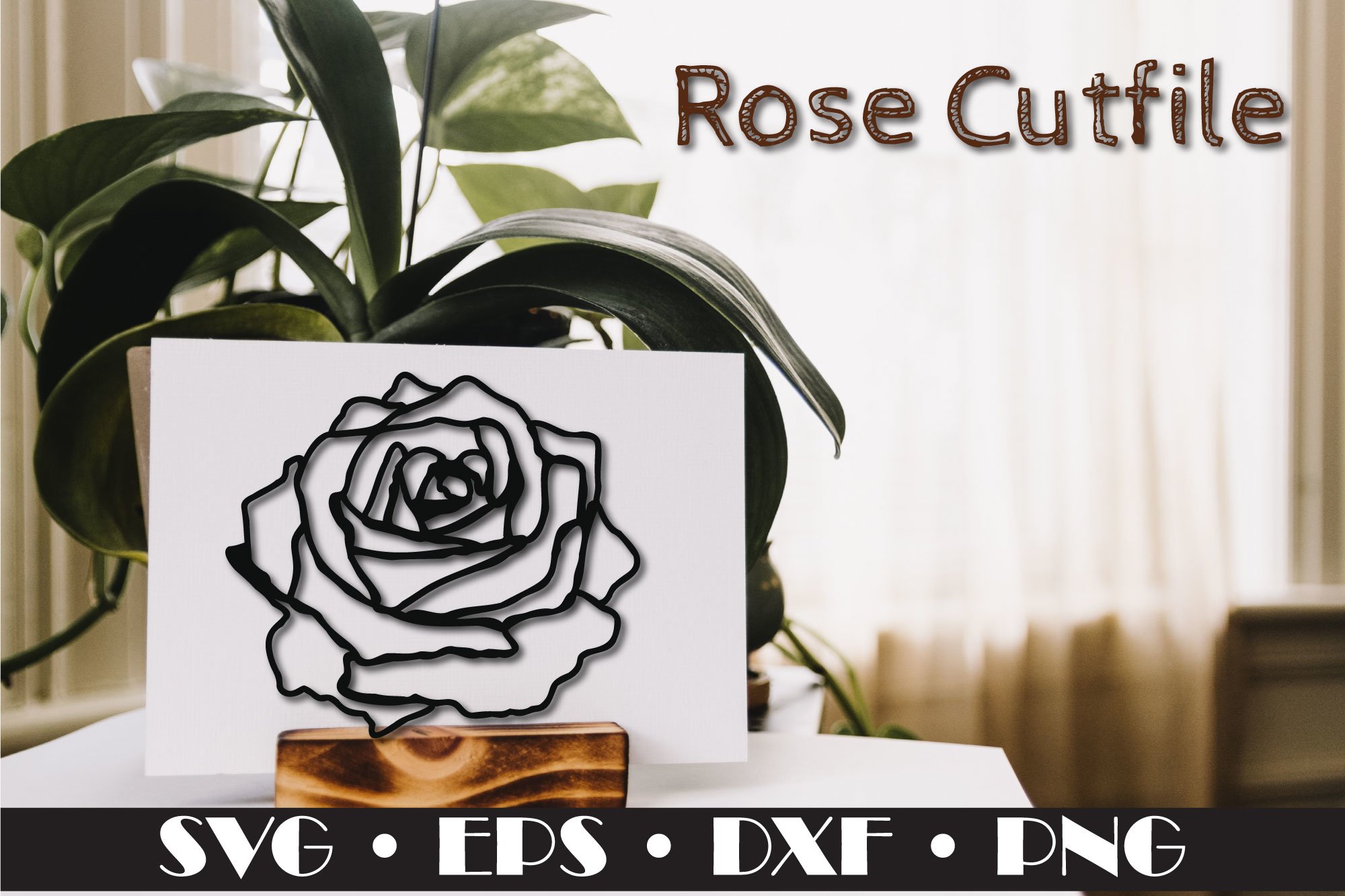 Rose Flower SVG (898010) | Cut Files | Design Bundles