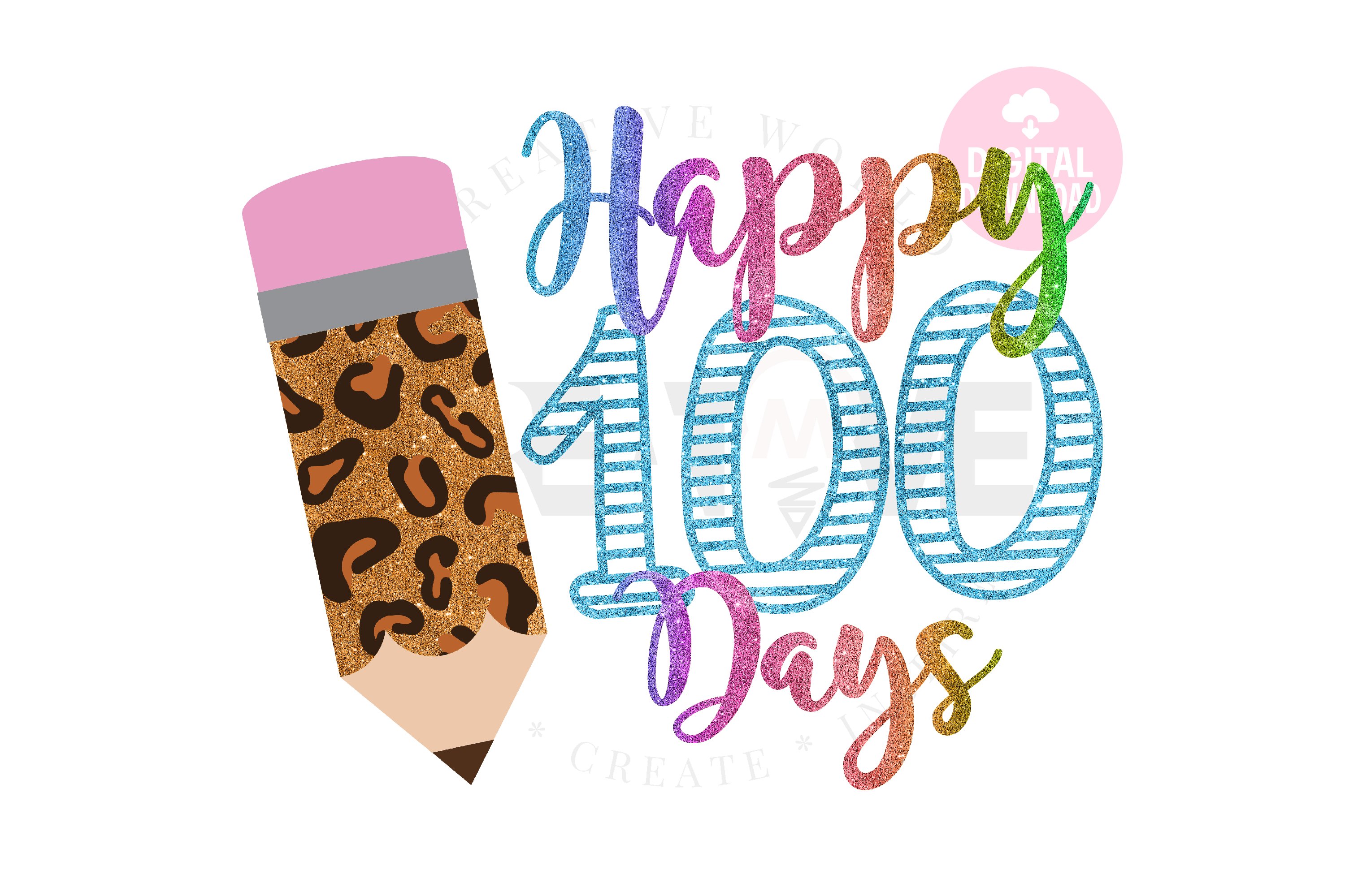 100 days of School svg | Happy 100 Days (429660) | Cut Files | Design ...