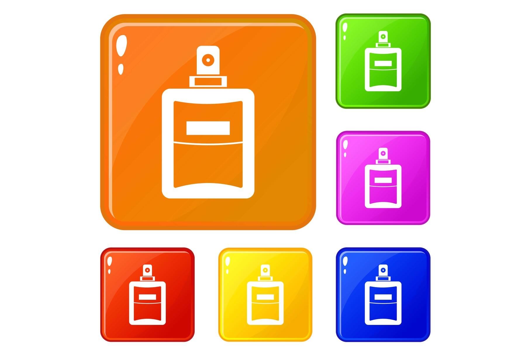 Perfume icons set vector color (527980) | Icons | Design Bundles