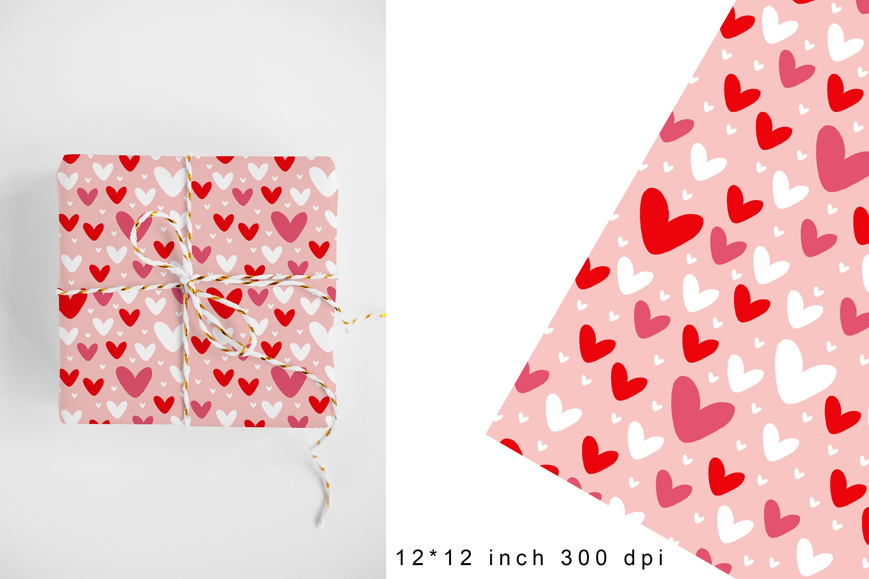 Hearts Digital Paper. Hearts Seamless Pattern (1204395) | Patterns ...