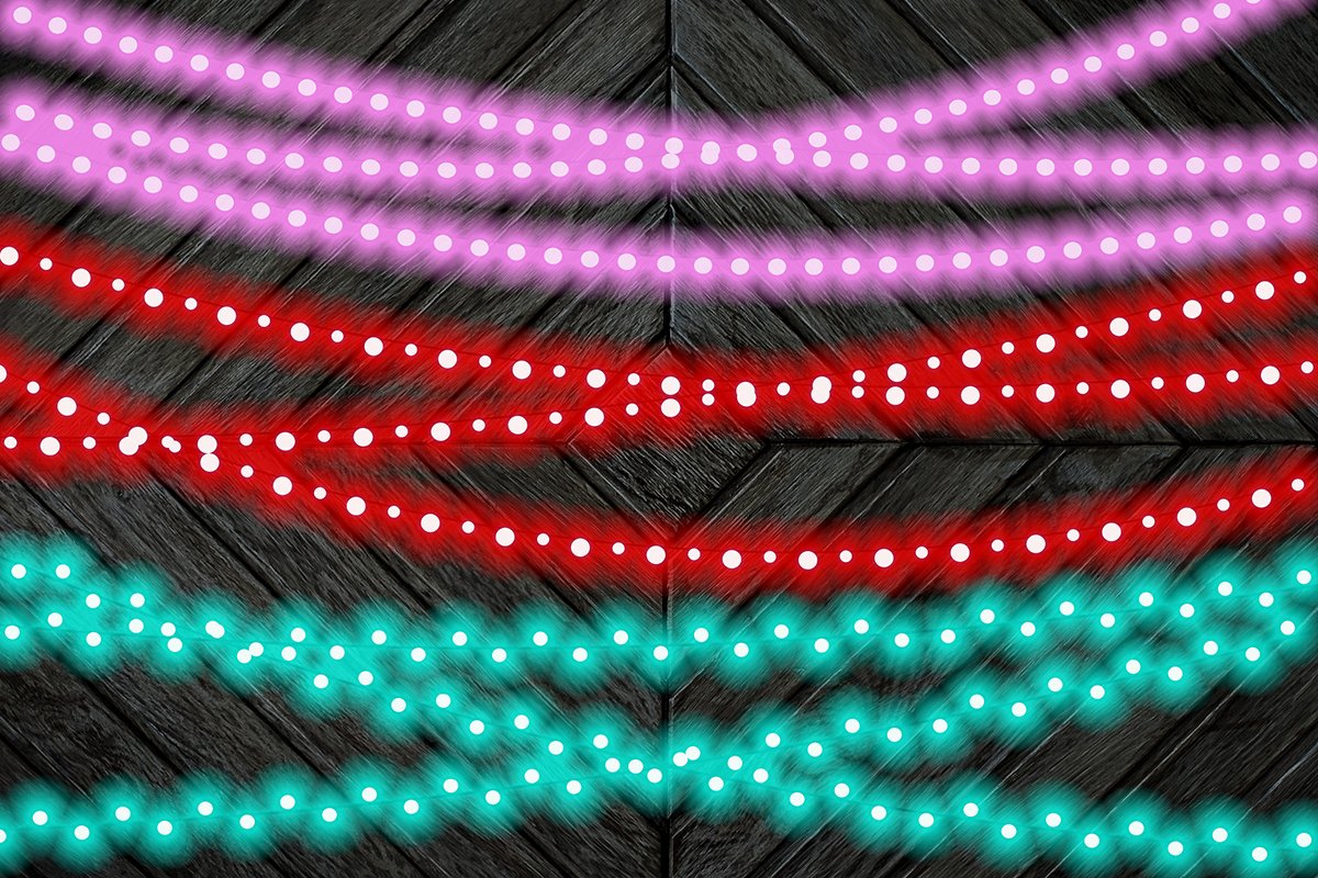 Colorful String Lights (55495) | Decorations | Design Bundles