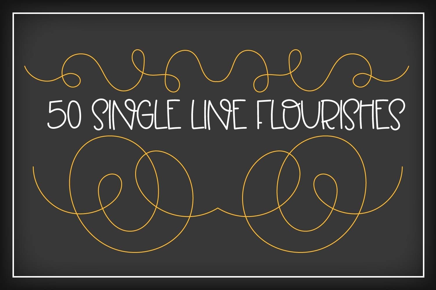 Single Line Flourish Bundle - 52 SVG's in total! (580128) | Single Line ...
