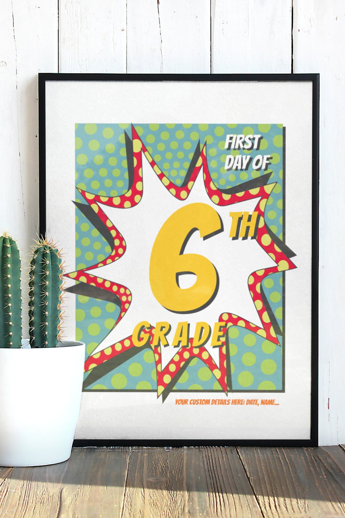 School Posters 6th Grade Printable Editable PDF (585335) | Customizable ...